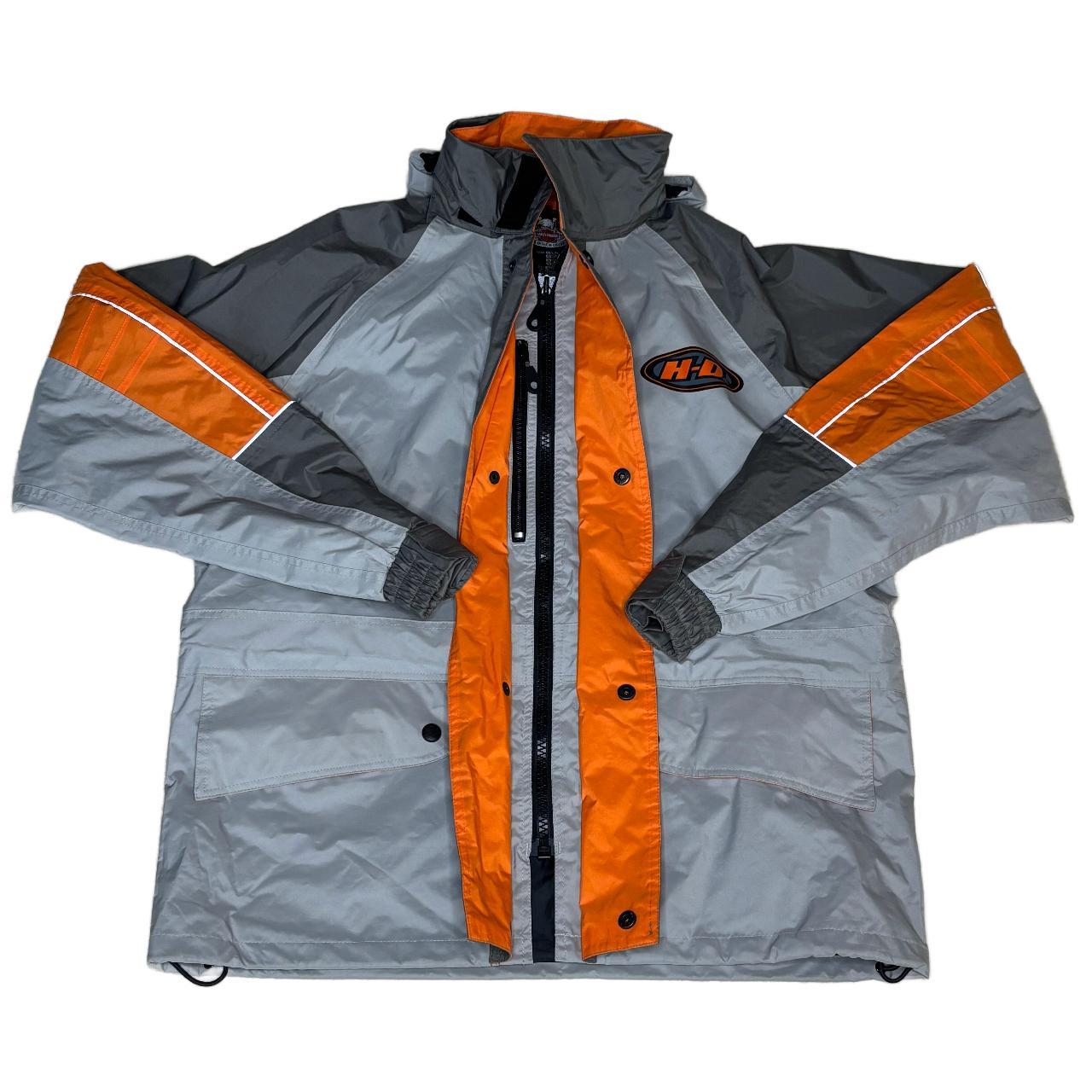 Harley Davidson Rain Reflective Jacket Hooded,... - Depop