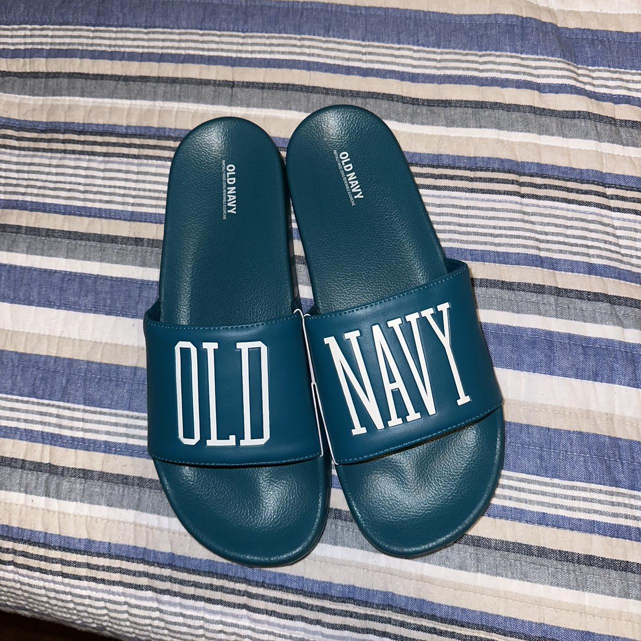 Old navy slides for men size 11-12 New - Depop