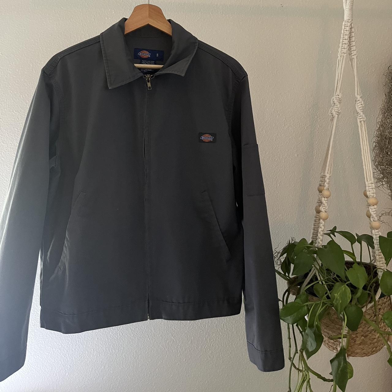 Dark Grey Dickies Jacket - S - Great Condition - Depop
