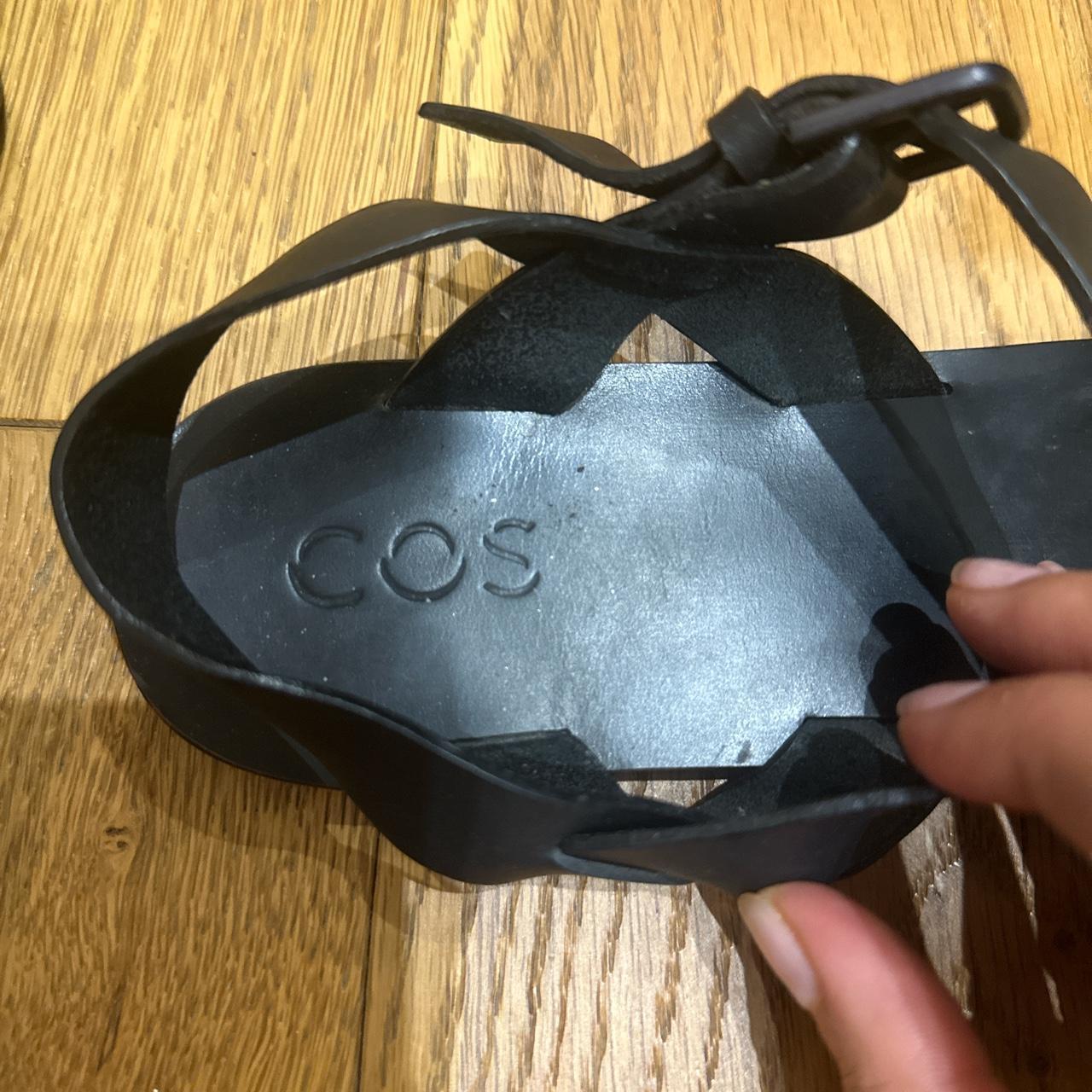 Cos black sandals size 40 Black sandals - good... - Depop