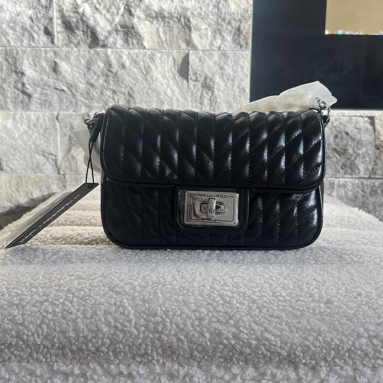 KARL LAGERFELD Leather handbag Never worn, with... - Depop