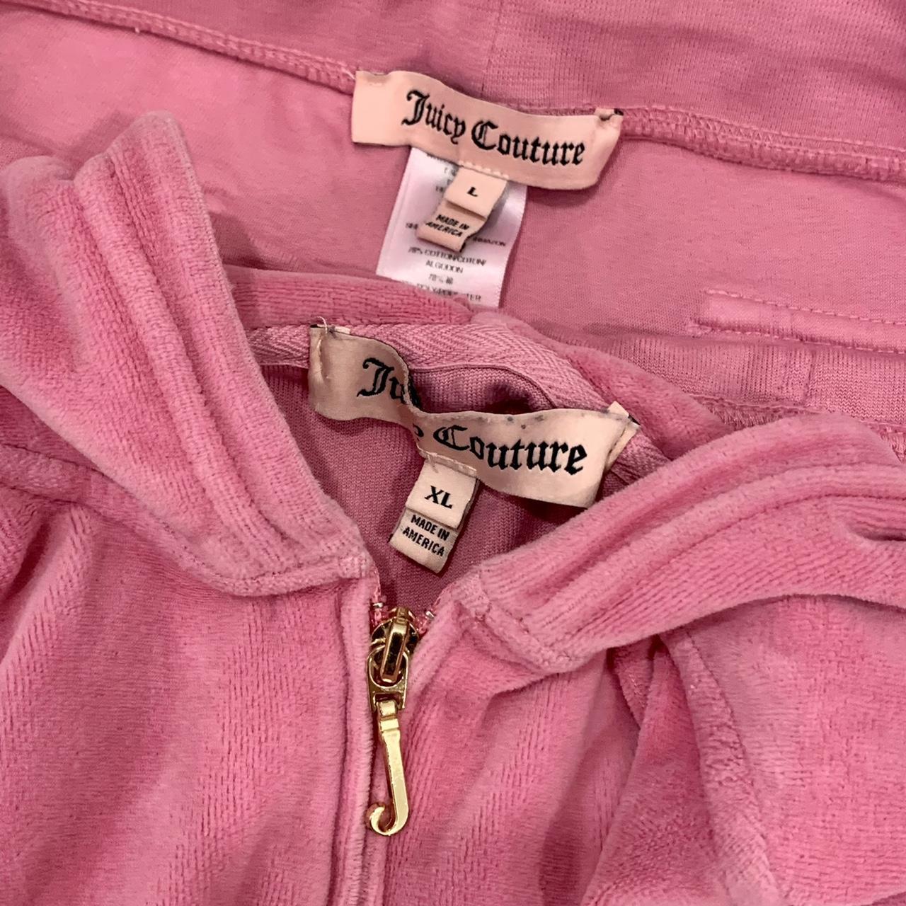 ⚡️ JUICY COUTURE TRACKSUIT ⚡️ Pink soft velour Juicy... - Depop