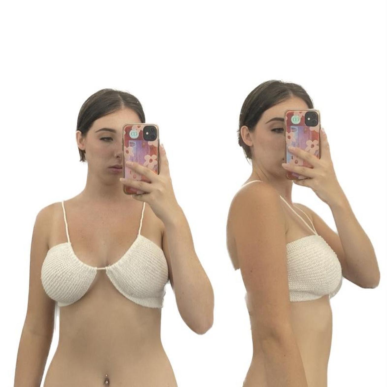Womens White Crop Top Depop