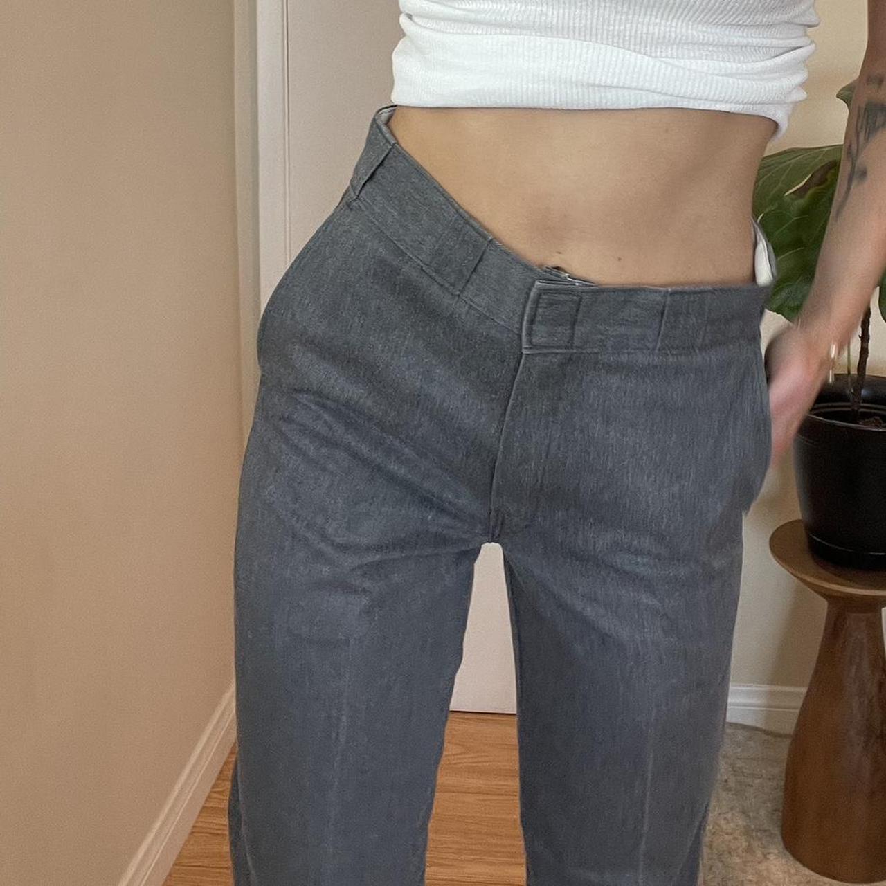 Dickies Grey Chino Pants. Marked waist 28, shown on... - Depop