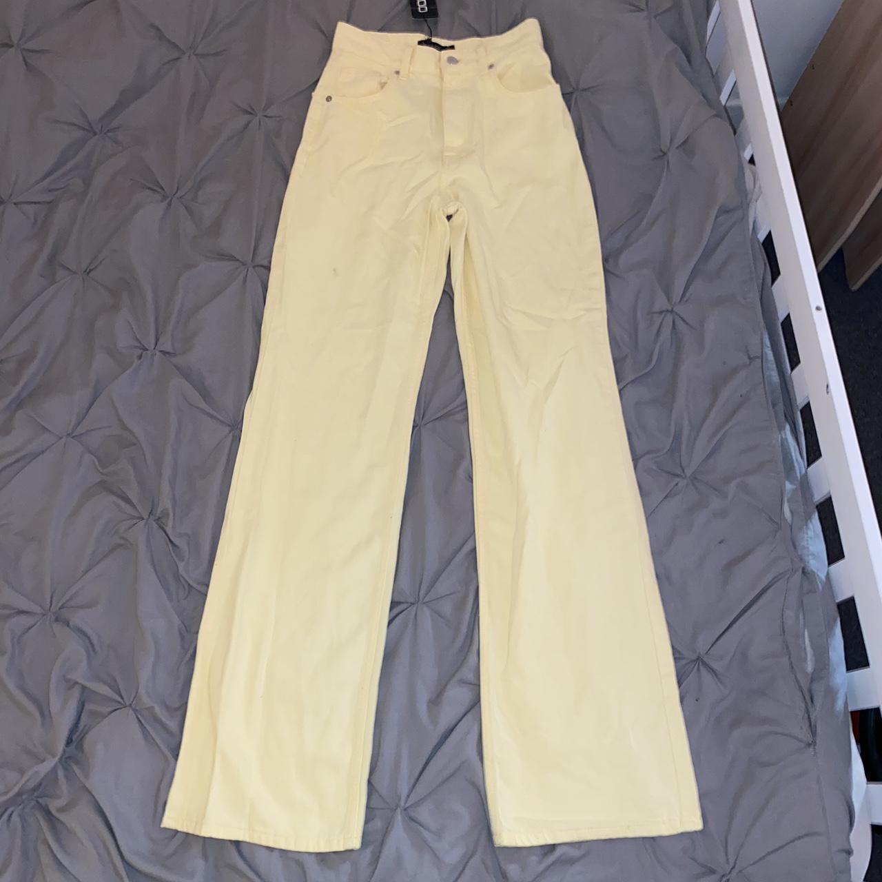 Boohoo Women's Yellow Jeans | Depop