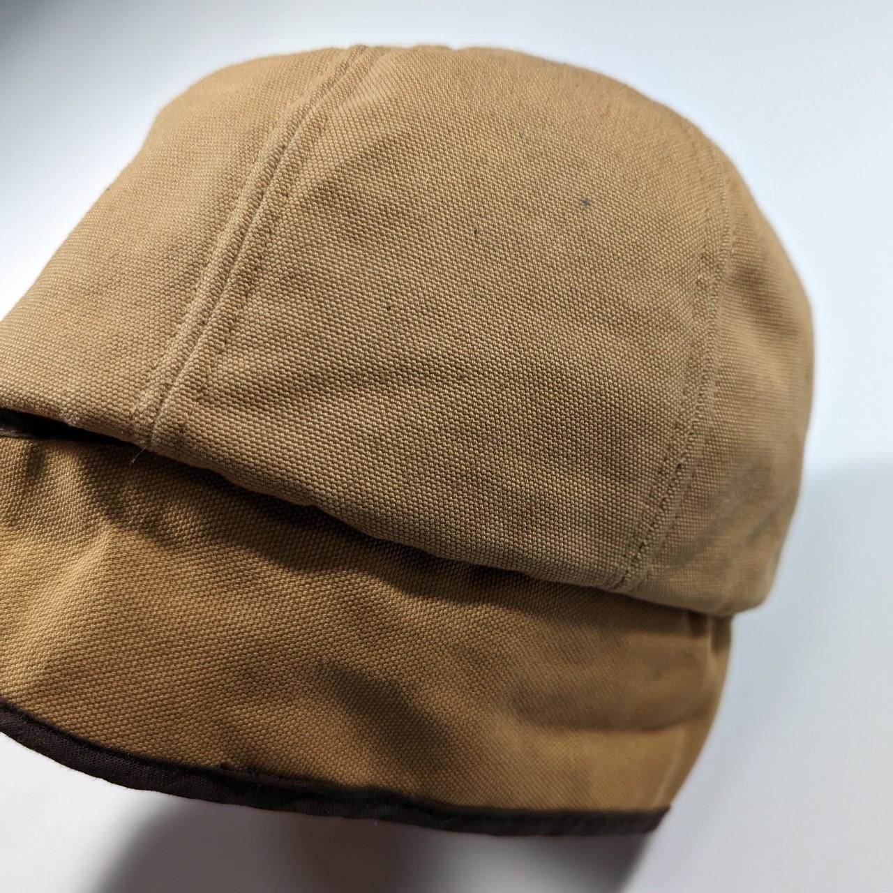 Vintage Carhartt Hat Lining Ear Flaps Fitted Red... - Depop