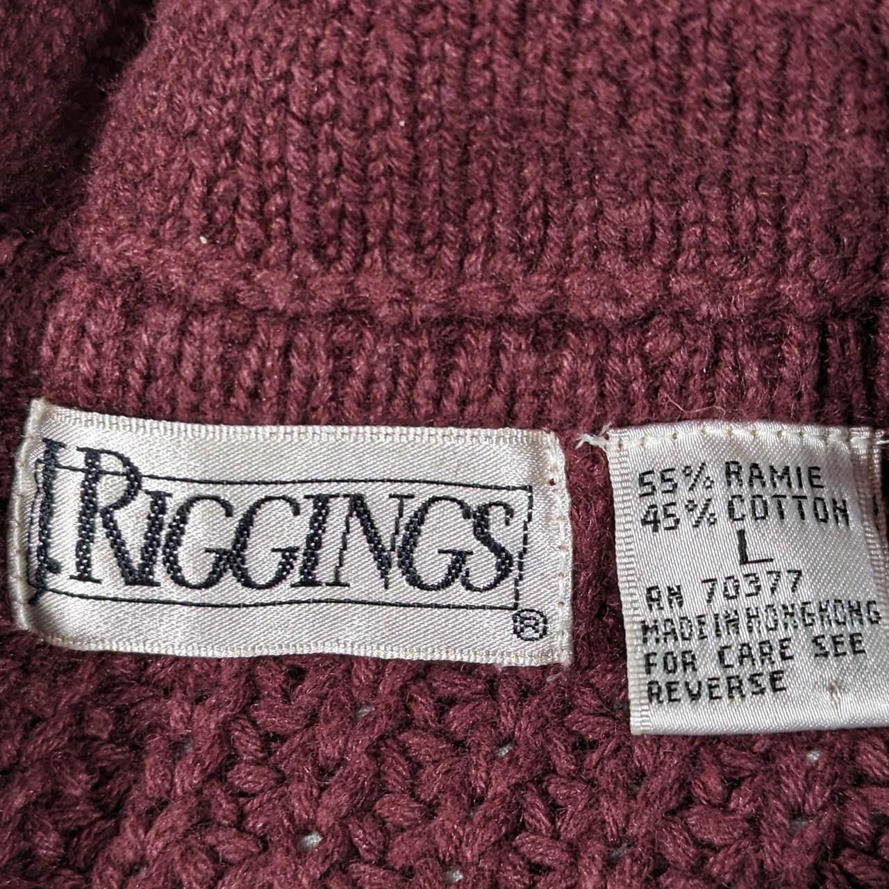Vintage J. Riggings Cable Knit Sweater Men's Large... - Depop