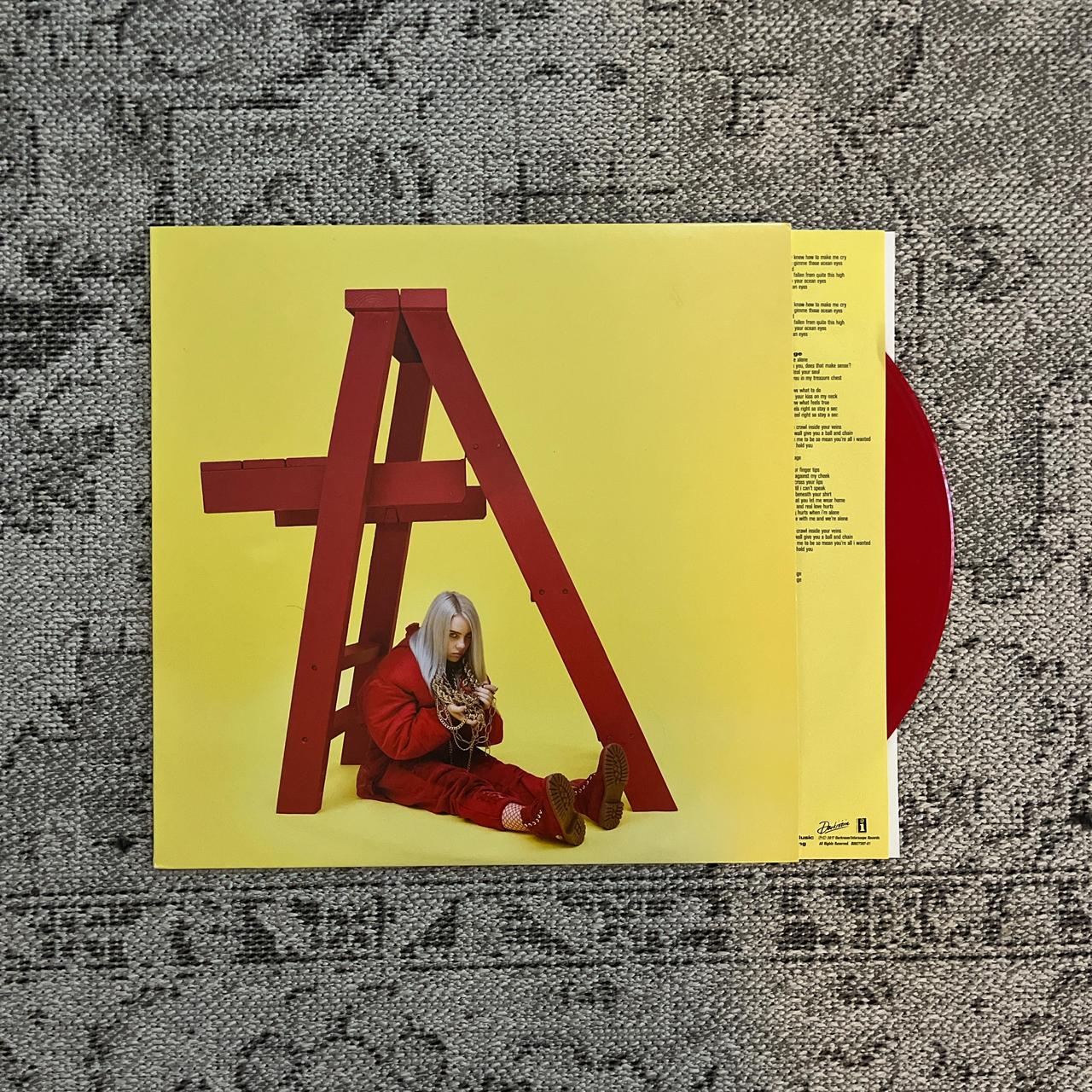 BILLIE EILISH DSAM VINYL Red pressing Opened and... | Depop