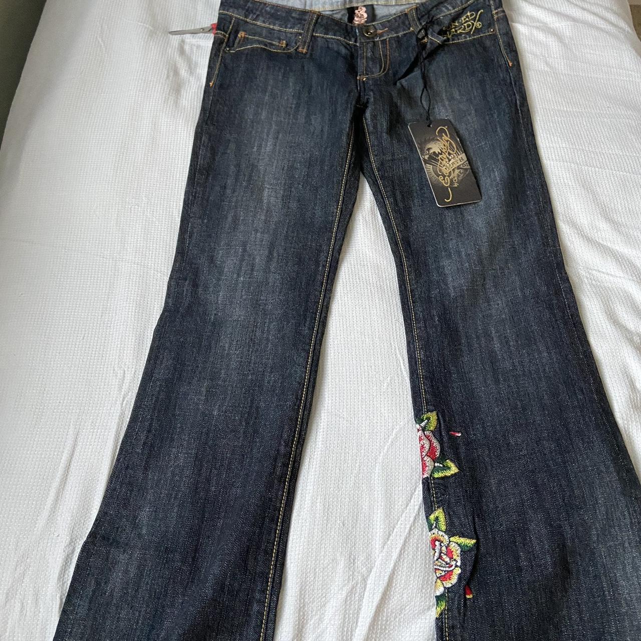 RARE ED HARDY FLARED JEANS // WAIST 29 // Rare,... - Depop