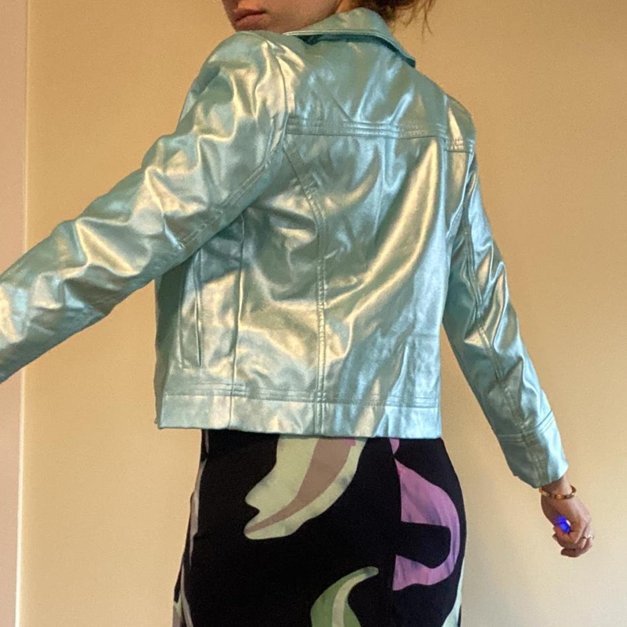 ICONIC Y2K Limited Too metallic jacket! Y2K... - Depop