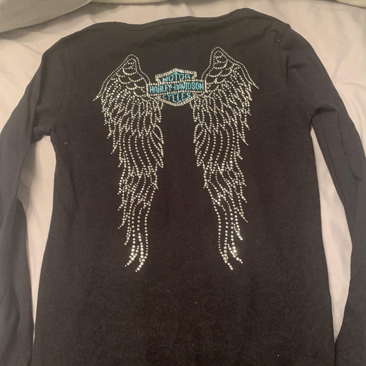 Super cute y2k rhinestone cyber y2k mccbling harley... - Depop