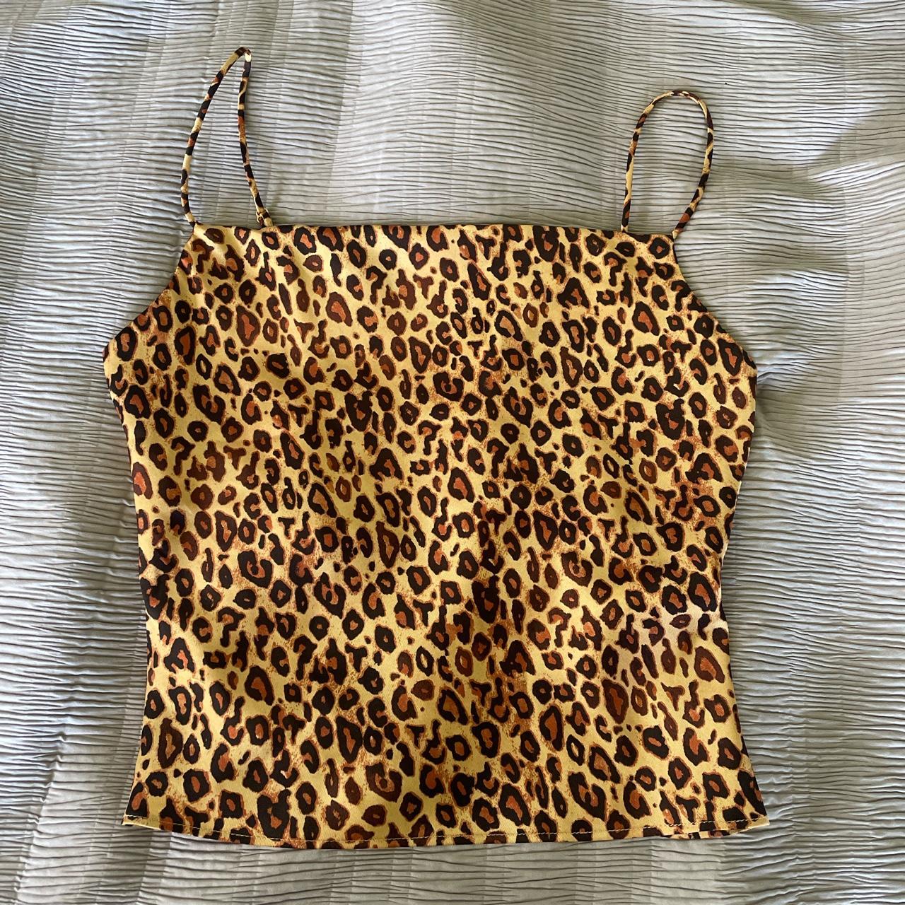 Super cute Zara cheetah print crop tank top