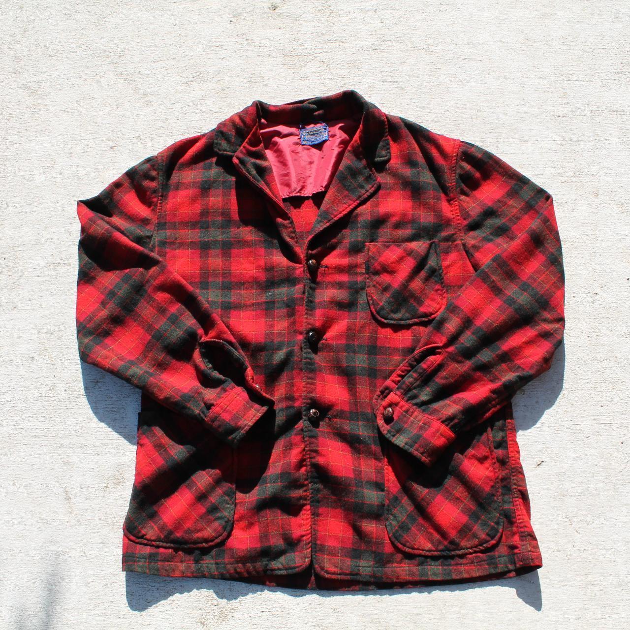 80s Vintage Red Pendleton... - Depop