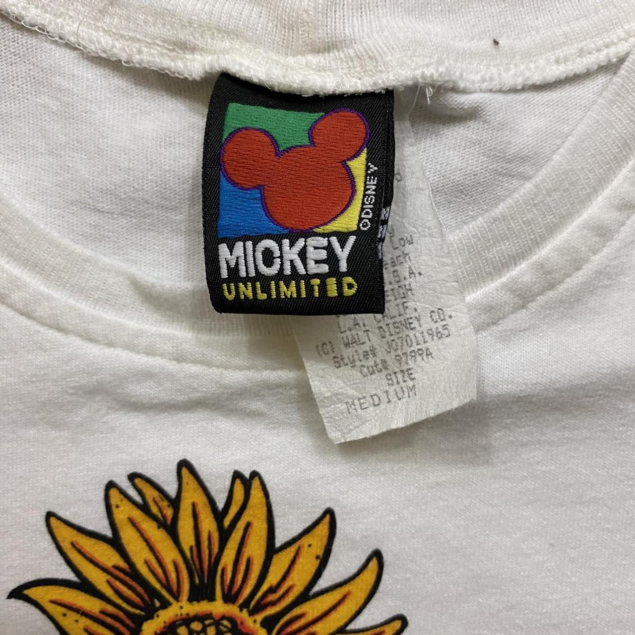 Vintage 90s Disney Mickey Sun Flower Tank... - Depop
