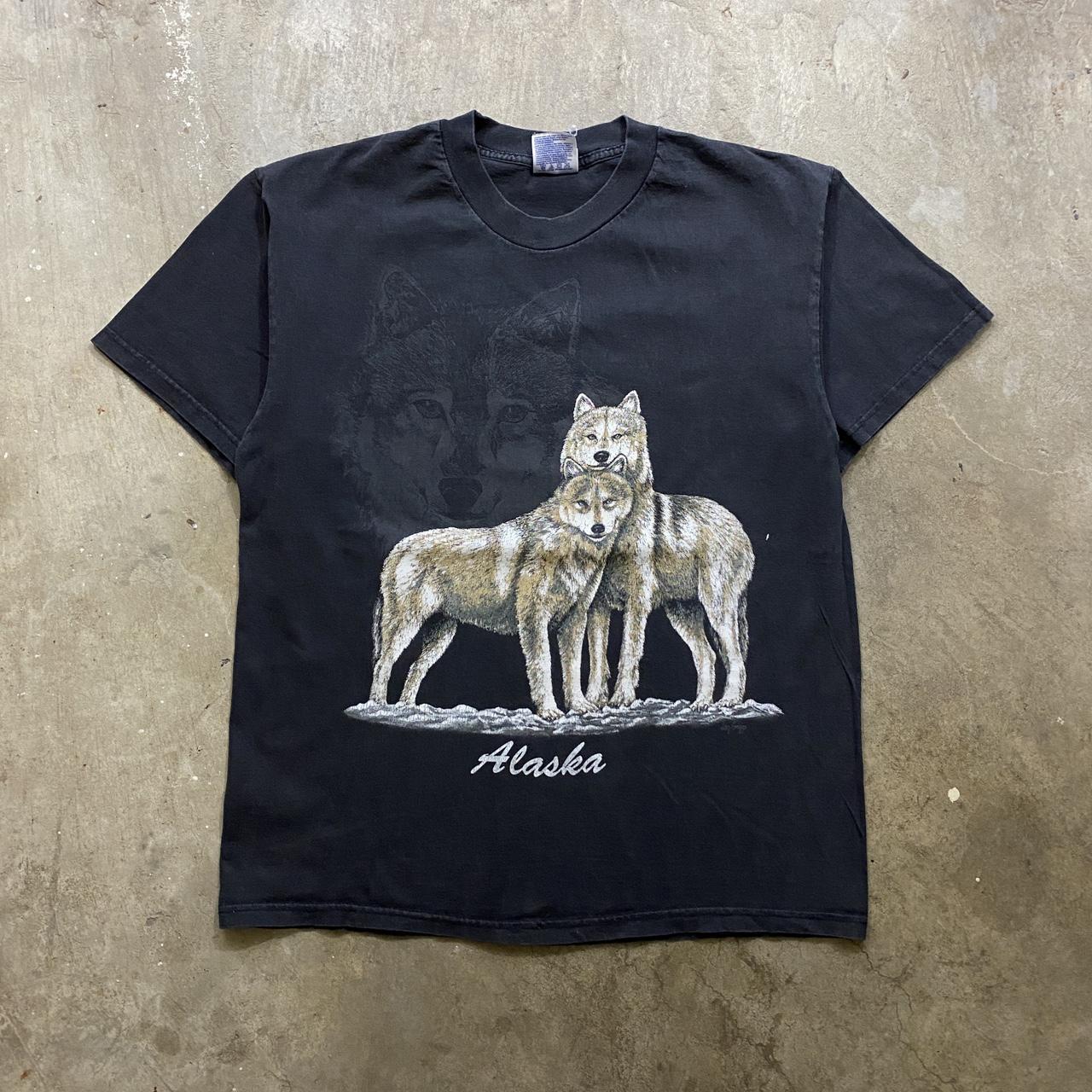 Y2K Wolf Animal Nature Skater... - Depop