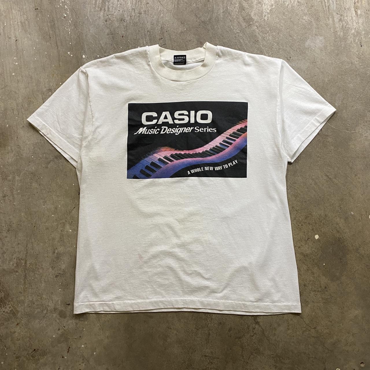 Vintage 90s Casio Skater Tee MEASUREMENTS: WIDTH:... - Depop