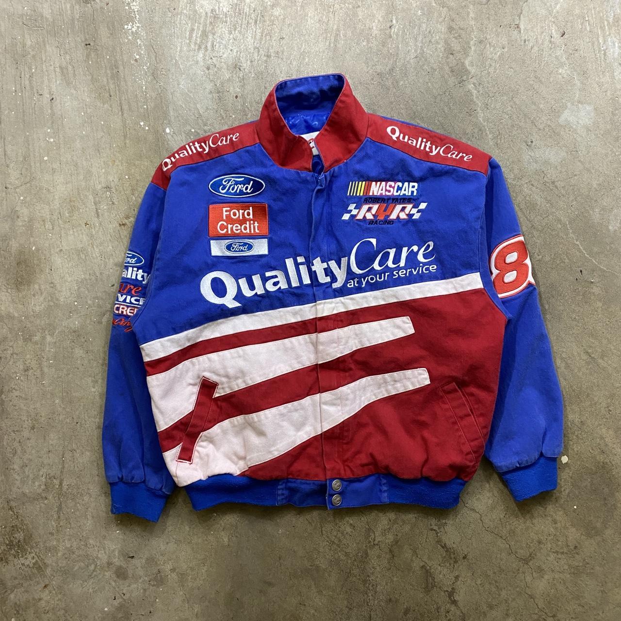 Y2K NASCAR Racing Skater Jacket... - Depop