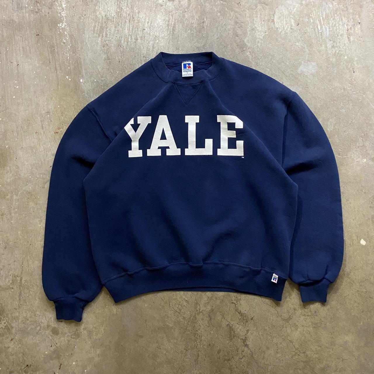 Vintage 90s Yale University Skater Crewneck... - Depop