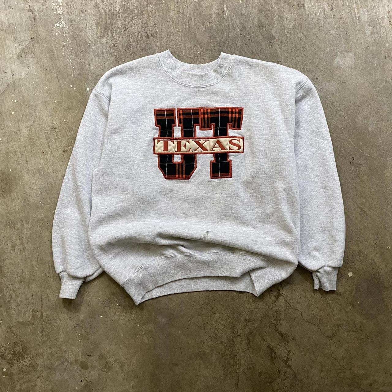 Vintage 90s UT Austin Crewneck... - Depop