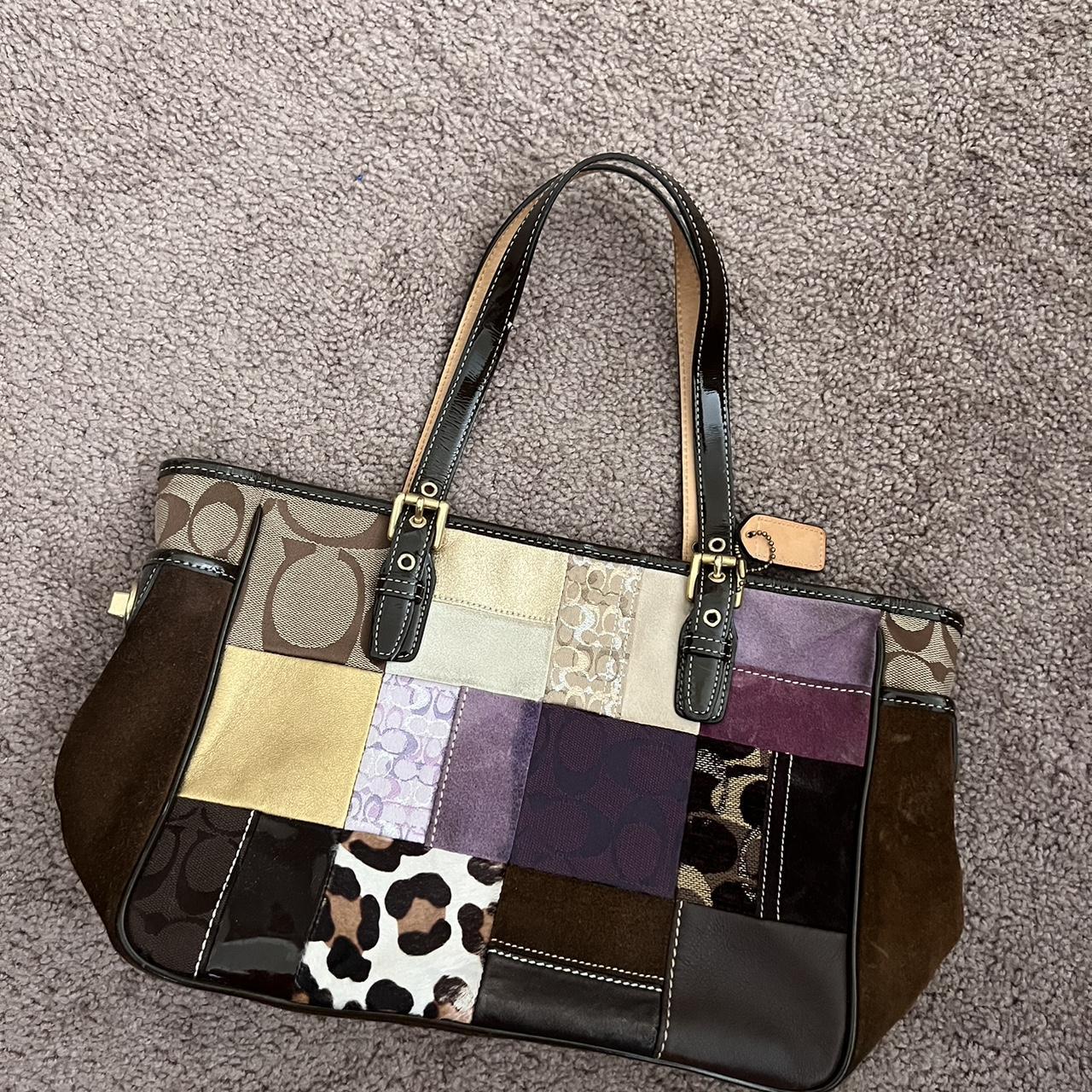 Patchwork coach bag. Good condition some minor... - Depop