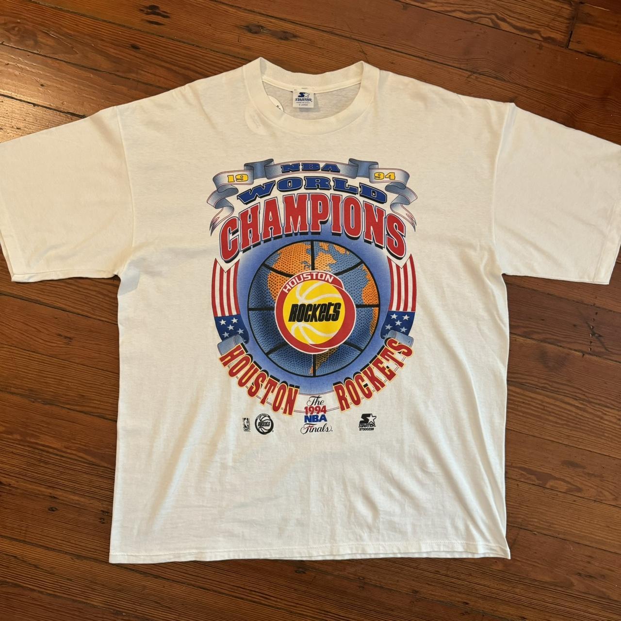 Vintage 1994 Houston Rockets NBA basketball world... - Depop