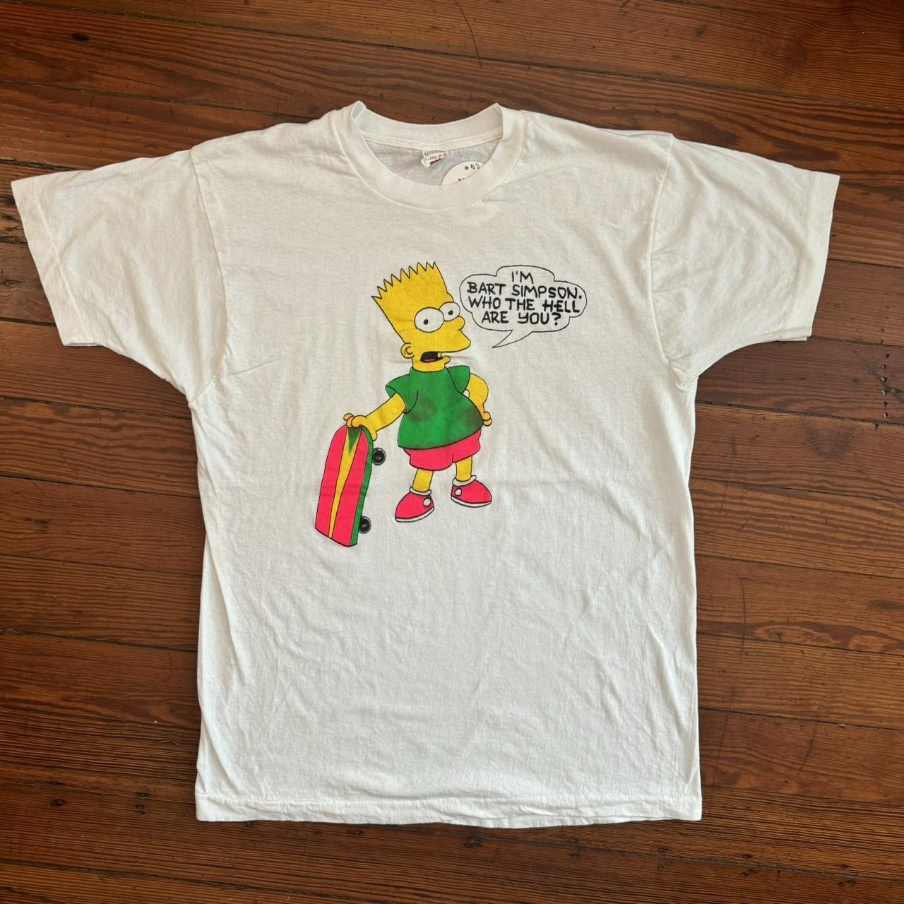 Vintage 90's Bart Simpson tee. Single-stitched on a... - Depop