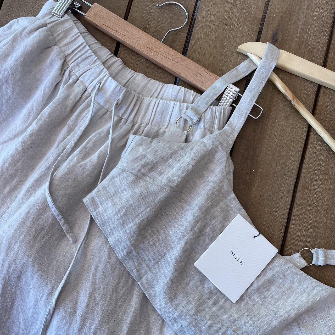 DISSH linen set Penny crop top - size 10 BNWT Gina... - Depop