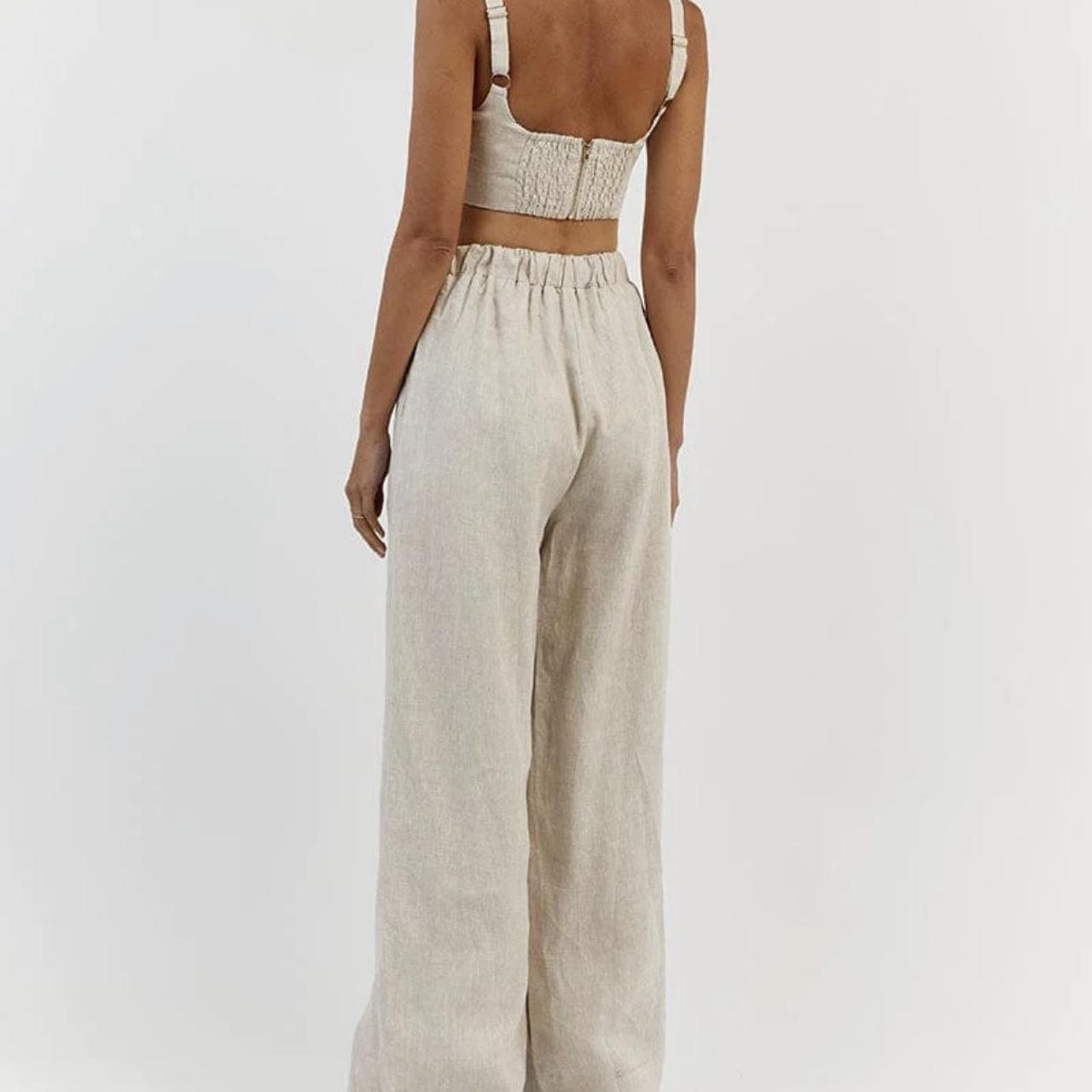 DISSH linen set Penny crop top - size 10 BNWT Gina... - Depop