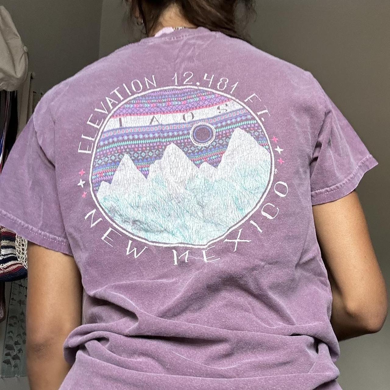 Purple New Mexico Taos t shirt Size small but could... - Depop