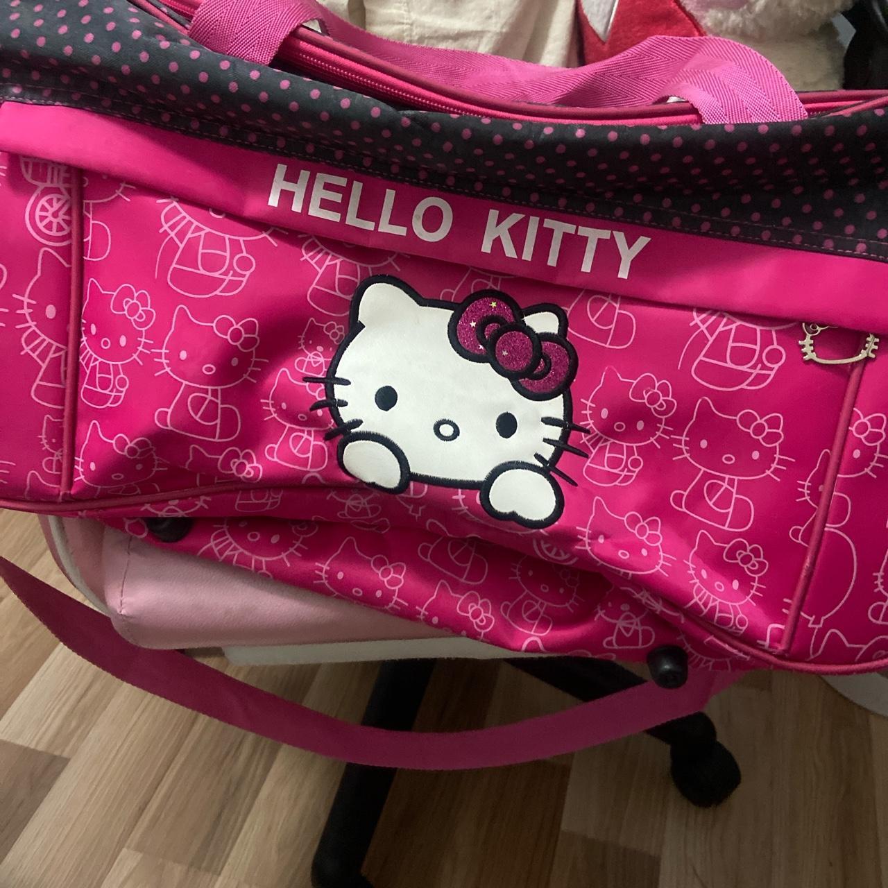 Hello kitty duffle bag #sanrio #pink #travel... - Depop