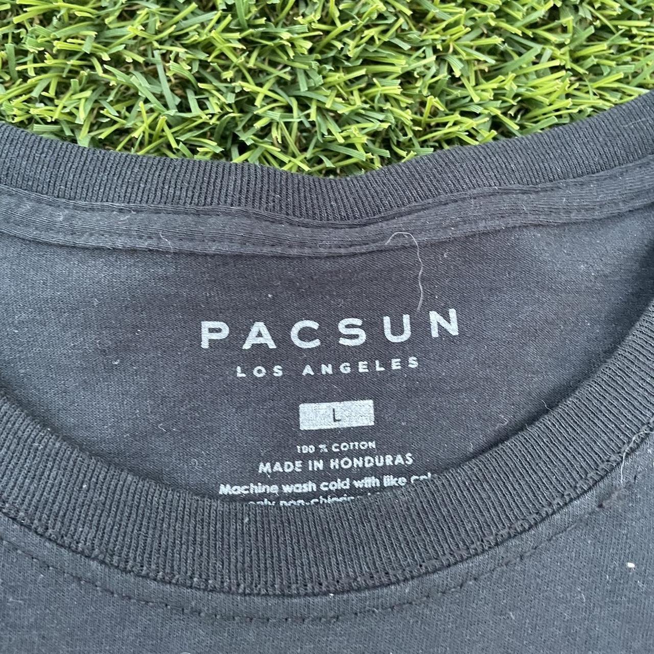 Pacsun Graphic tee. Size large. Cool front design,... - Depop