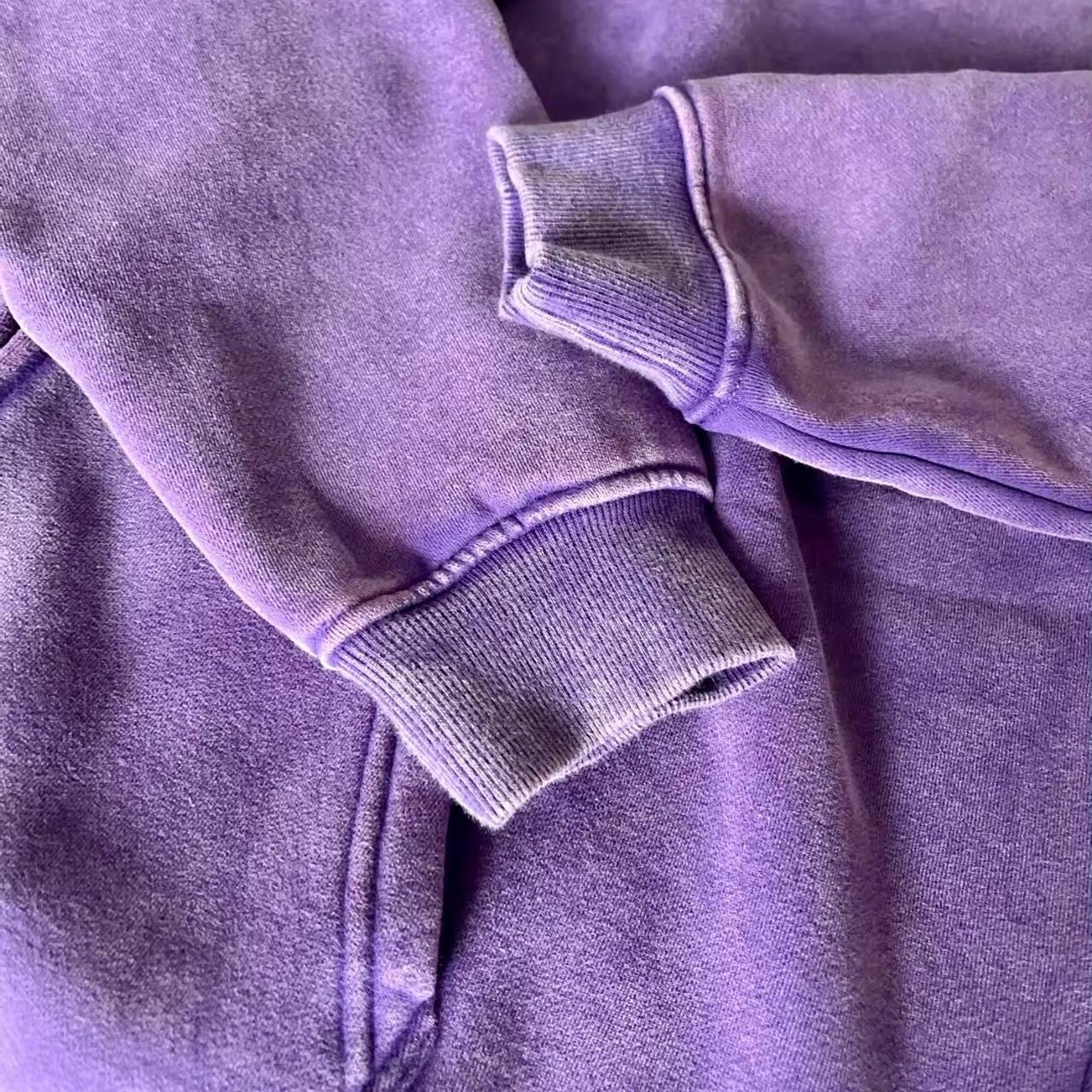Purple Faded Wash Zip-Up Hoodie - Brand New Size... - Depop