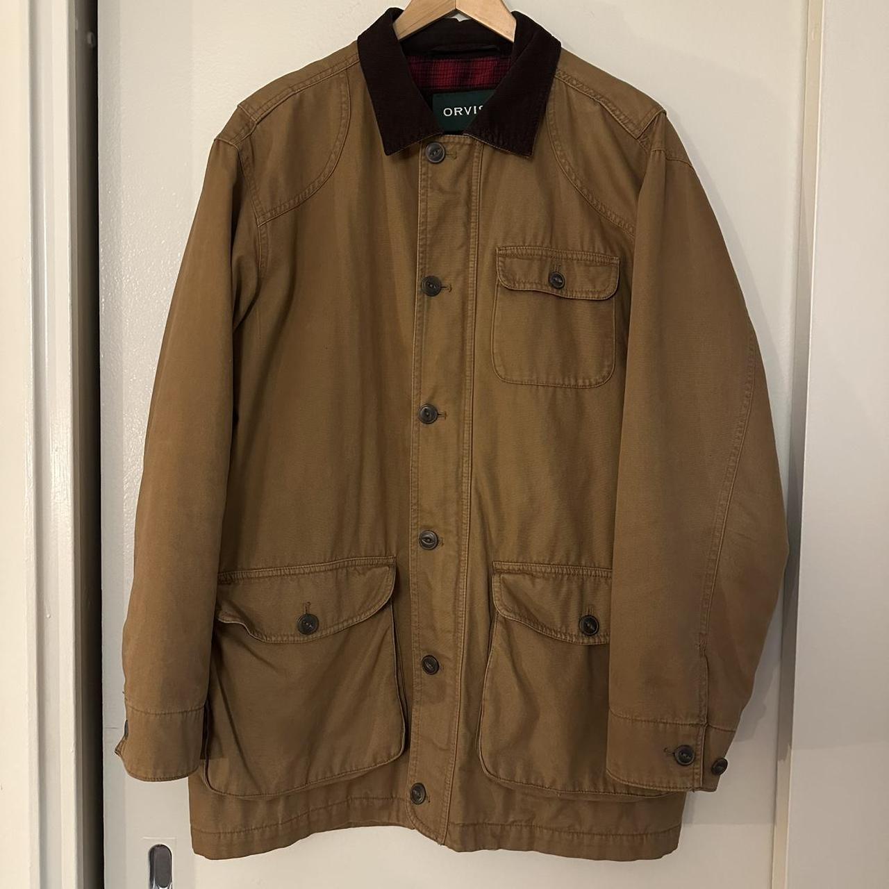 Brown Orvis utility barn jacket | Depop