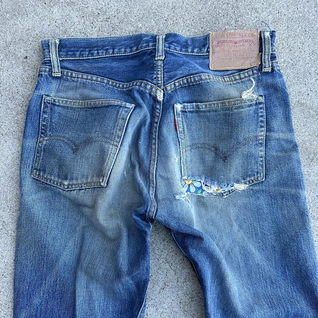 Vintage big E 501 v stitch selvage Levi’s. I bought... - Depop