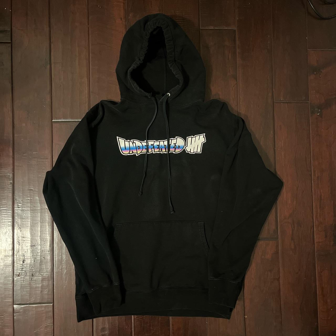 Undefeated Anime Icon Logo Hoodie Size Xtra Large ,... - Depop