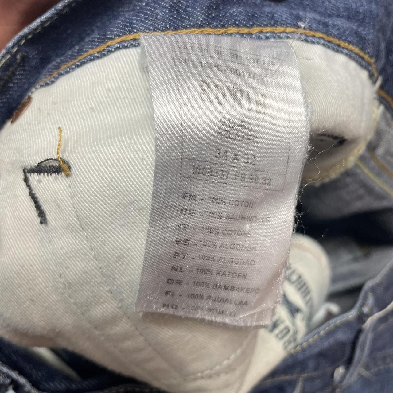 Edwin Japanese Denim Jeans, ED-55 Relaxed Indigo... - Depop