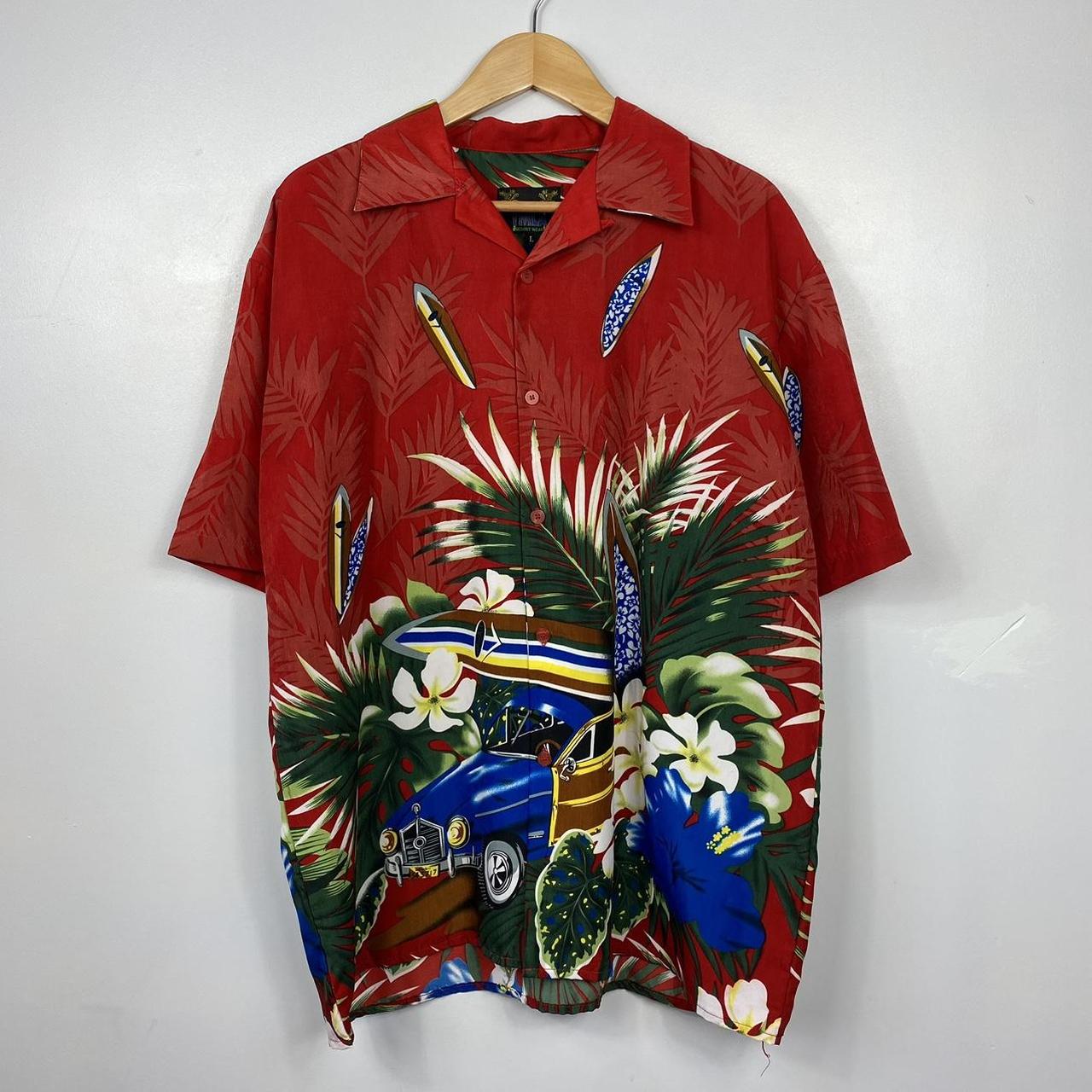 Vintage 90s YMLA Hawaiian Short Sleeved Shirt, Retro... - Depop