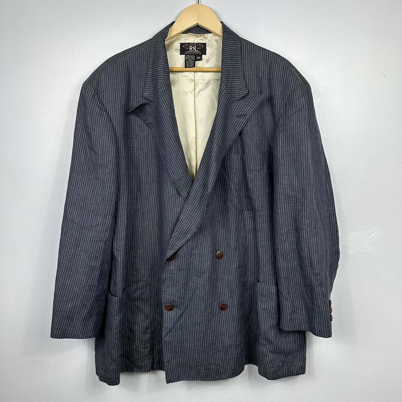 RRL Double Ralph Lauren Chore Jacket Blazer, Linen,... - Depop