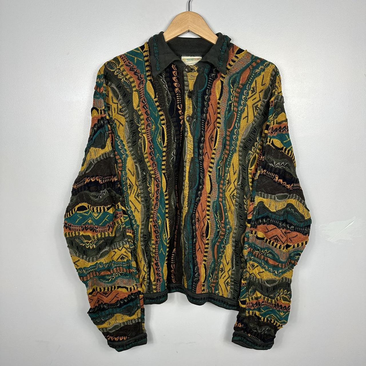 Vintage Coogi Jumper, 3D Textured Knit Sweater, 90s,... - Depop