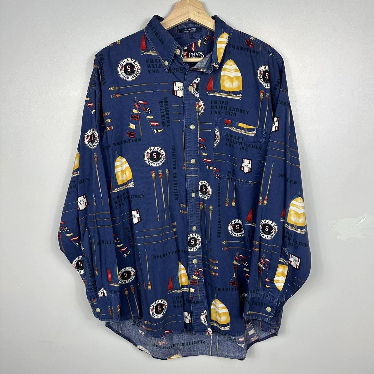 Polo Ralph Lauren Shirt, AOP Yachting Sailing... | Depop