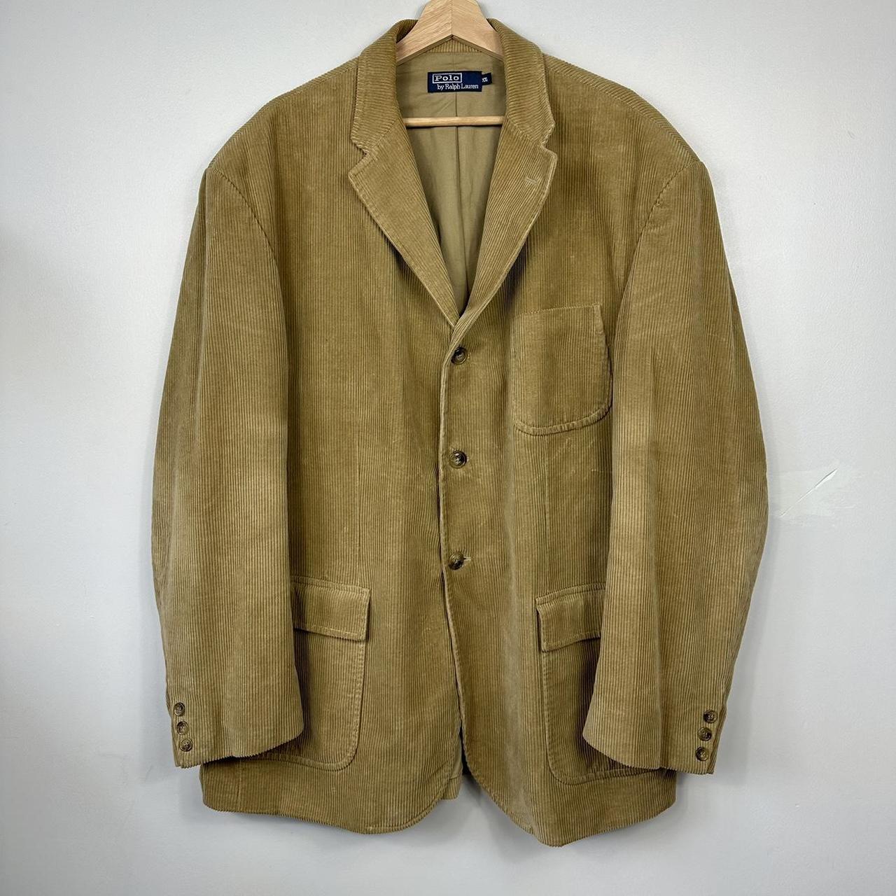 Polo Ralph Lauren Chore Jacket Blazer, Corduroy, Tan... | Depop