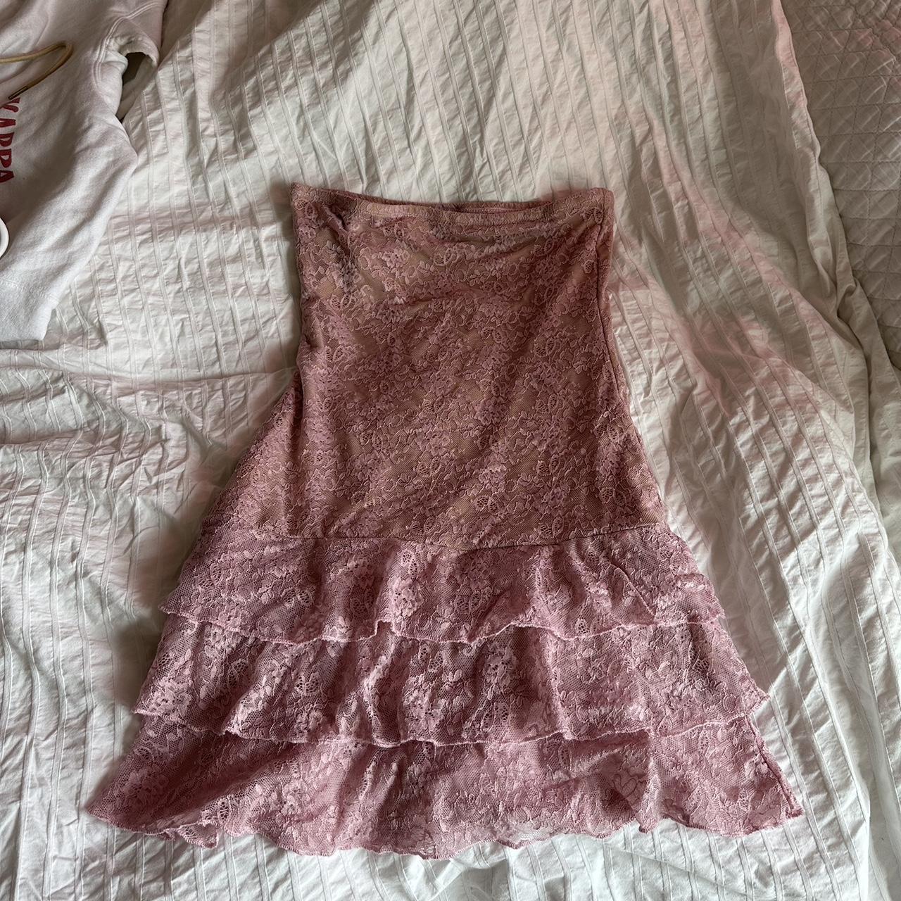 Brand new edikted pink ruffle mini dress. Literally... - Depop