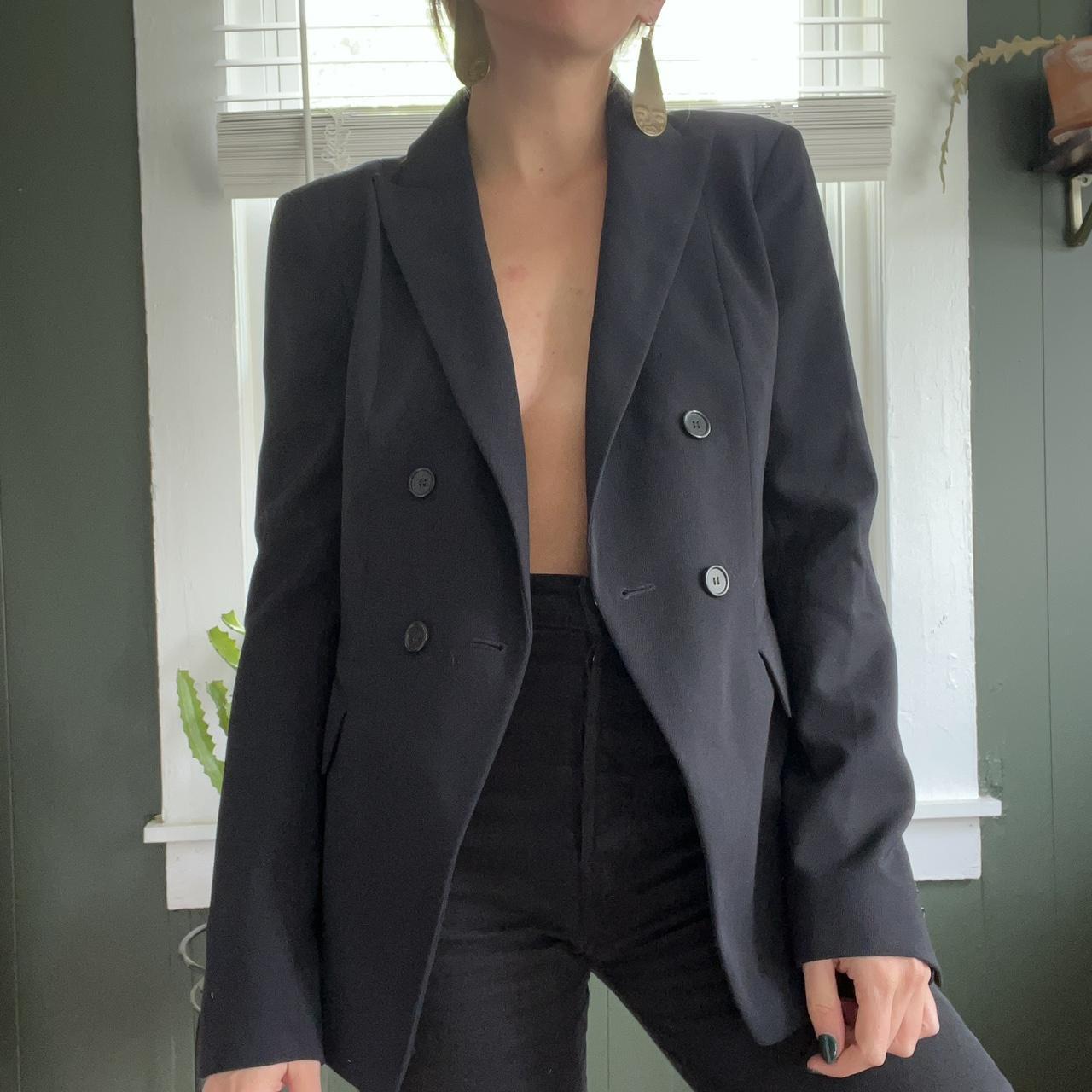 Women's Black Tailored-jackets | Depop