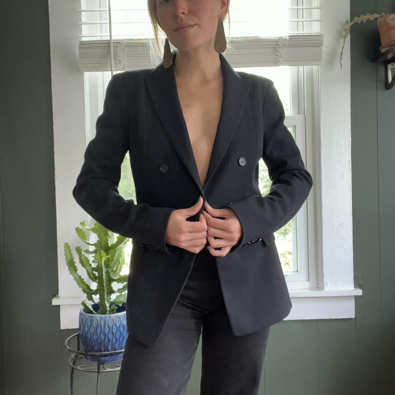 Women's Black Tailored-jackets | Depop