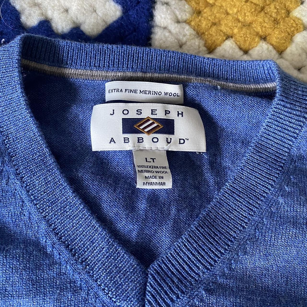 JOSEPH ABBOUD SWEATER . size large, no stains . dm... - Depop