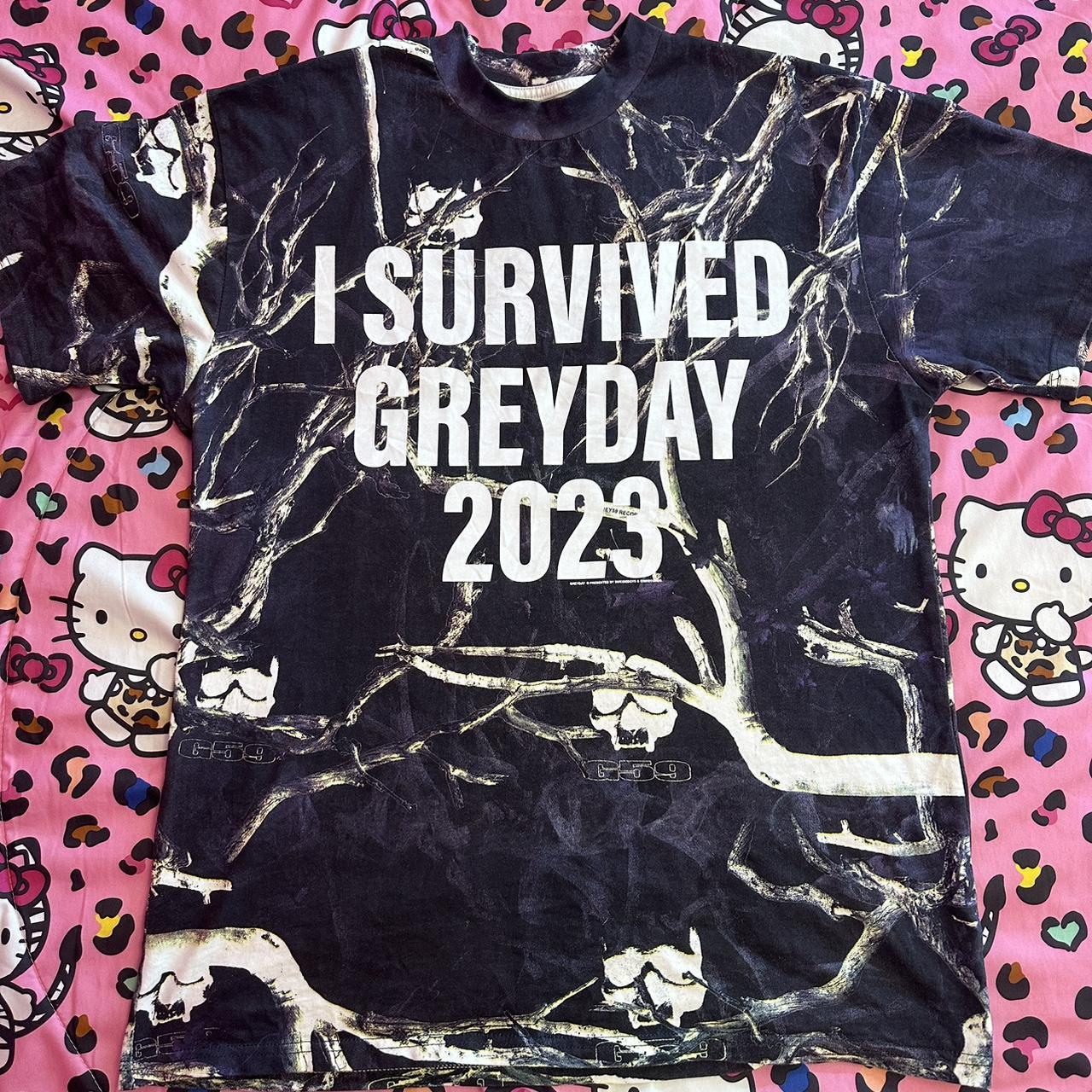 ON HOLD! G59 i survived greyday 2023 shirt 🖤bought... - Depop