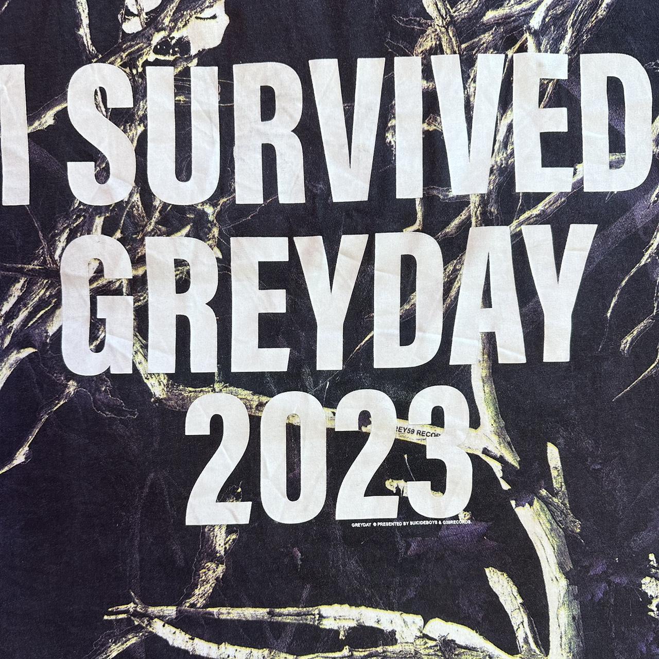 ON HOLD! G59 i survived greyday 2023 shirt 🖤bought... - Depop