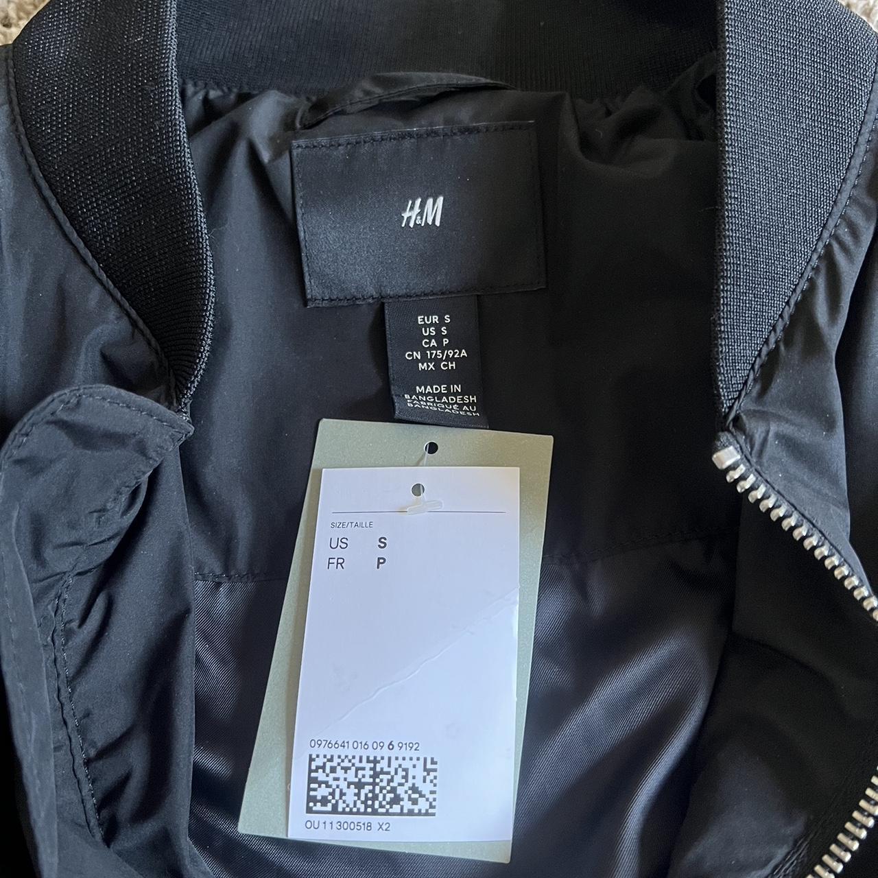 h&m bomber jacket new with tags size mens s - Depop
