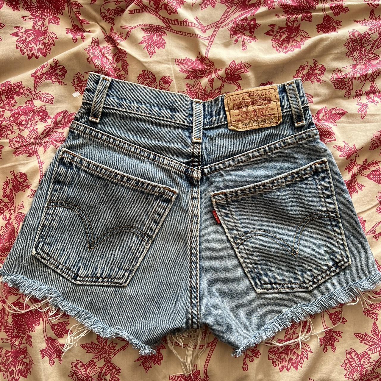 the most perfect levi’s shorts labeled size 23,... - Depop