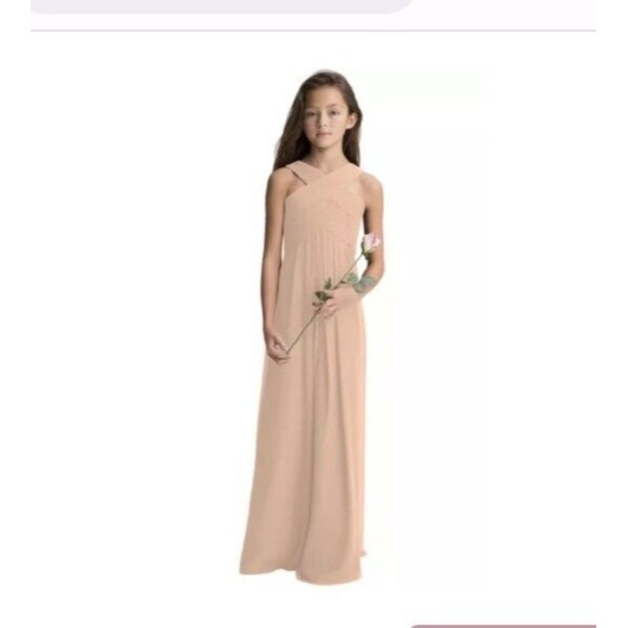 Bill Levkoff Junior Bridesmaid Dress Chiffon Gown... - Depop